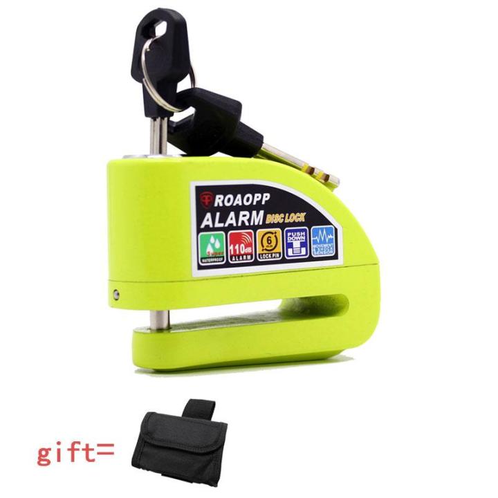 Nuoxintr 110dB Motorcycle Alarm Lock Motorbike Anti-theft Alarm Wheel ...