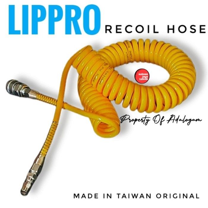 LIPPRO Recoil Hose 12 Meter - Selang Angin Kompresor Spiral Taiwan ...