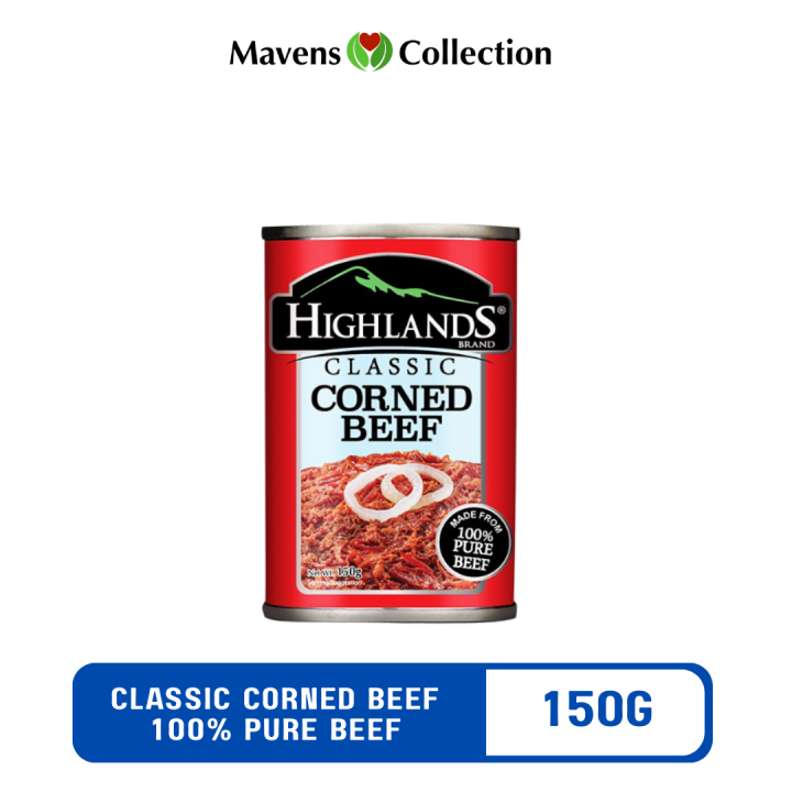 Highland Classic Corned Beef 150G Made From 100% Pure Beef | Lazada PH