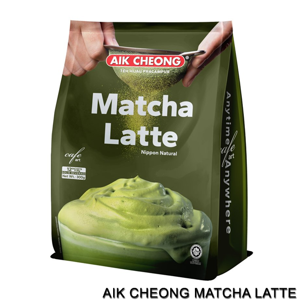 Aik Cheong Matcha (25g x 12s) 300g | Cafe Art | Lazada