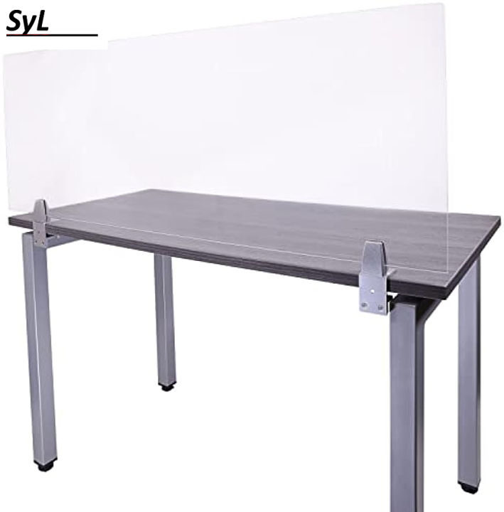SyL Clear Acrylic Desk Mounted Privacy Panel, Desktop Claws Office ...