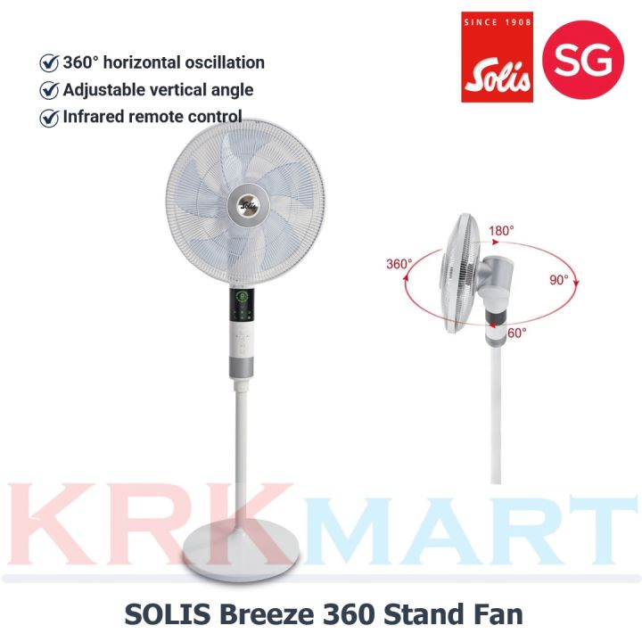 SOLIS BREEZE 360 STAND FAN WITH OSCILLATION AND REMOTE CONTROL | Lazada ...