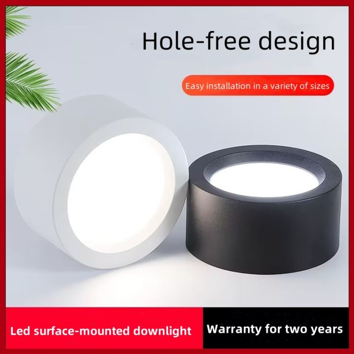 LED Surface Mounted Tube Light Without Opening Hole Circular Ceiling ...