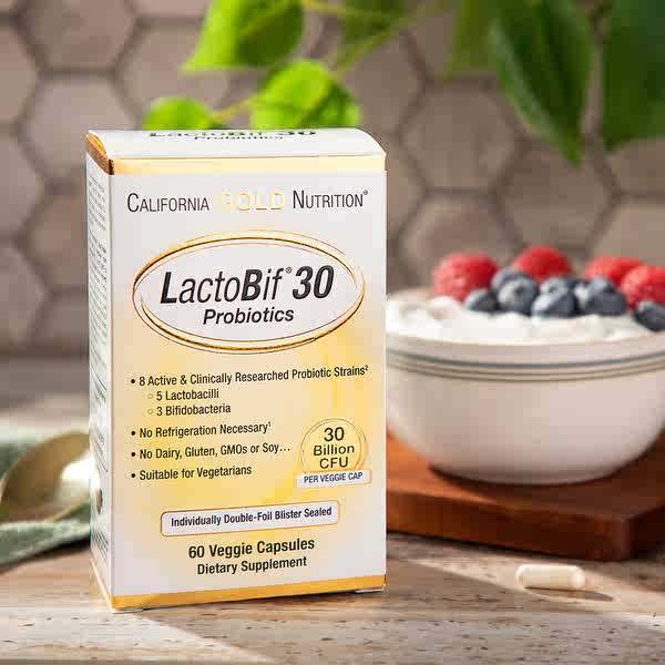 U.S. CGN LactoBif Probiotics 30 billion 60 Capsules Regulating ...