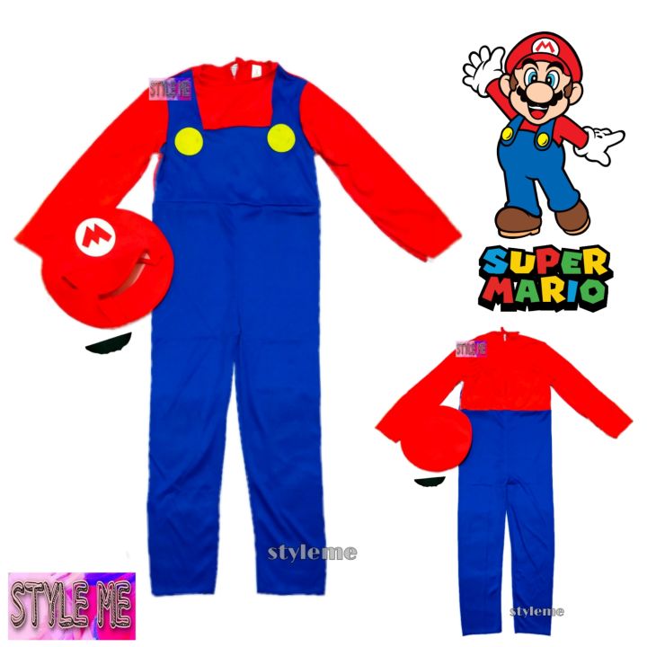 Super Marioo Character Complete Set Costume For Kids | Lazada PH