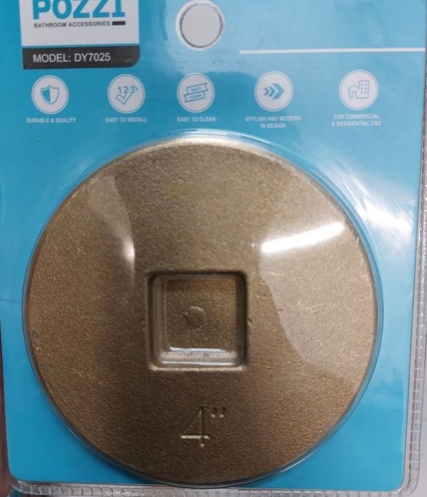 Pozzi Brass Clean Out Cover 4inches Choose Exposd (With Ulo) Or ...