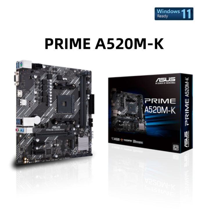 ASUS PRIME A520M-K AMD A520 motherboard DDR4 USB 3.2 Gen 1 DDR4 M.2 ...