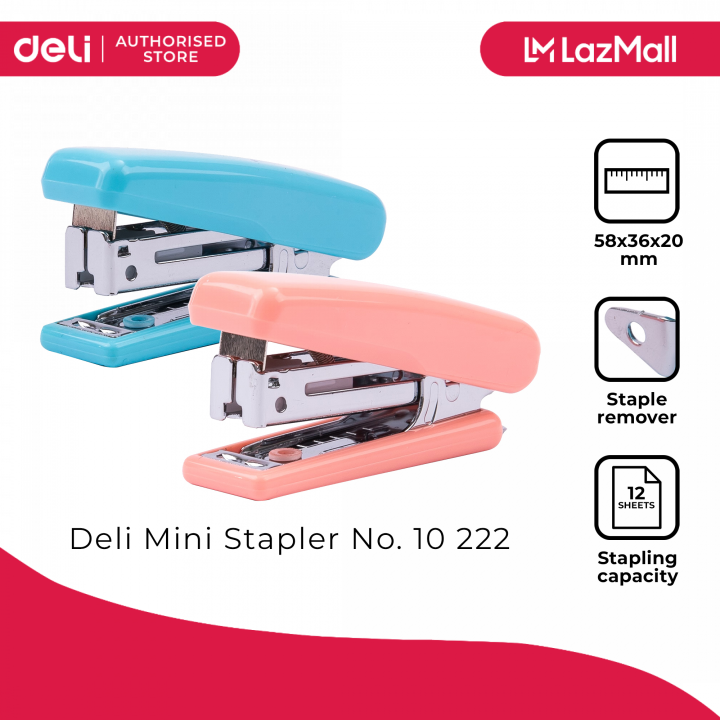 Deli Mini Stapler No. 10 (1pc) 222 [7527222] | Lazada PH