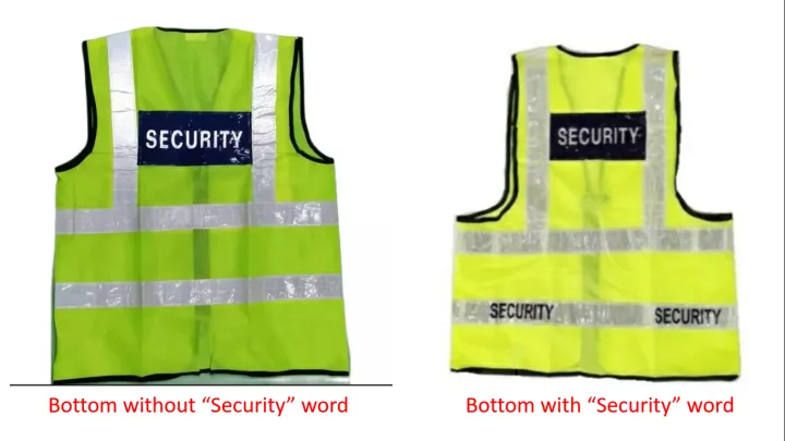 Safety Vest Security Vest Yellow (Two Types) | Lazada