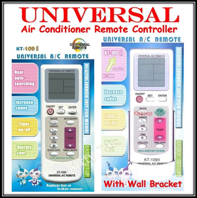 Universal Aircon Remote Control KT-109II for all Air Con Conditioner ...