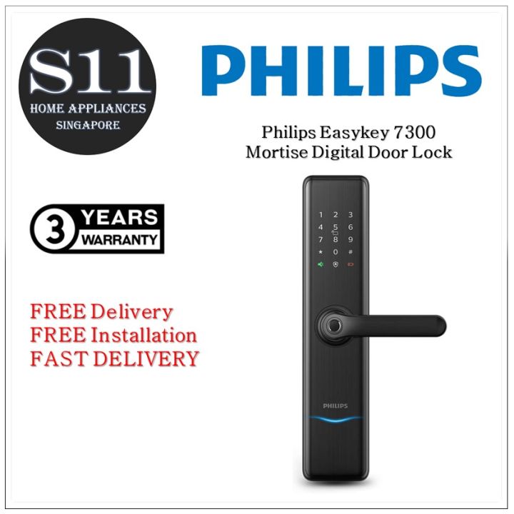 Philips Easykey 7300 Mortise Digital Door Lock + 3 Years Local ...