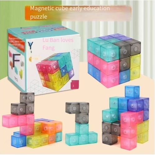 Magnetic Rubik's Cube three-level three-dimensional geometry magnetic ...