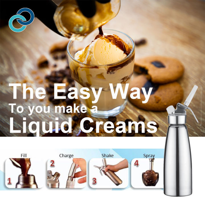 Kool Whip Topping Cream Dispenser 1 Liter | Aluminium canister [NO BOX ...