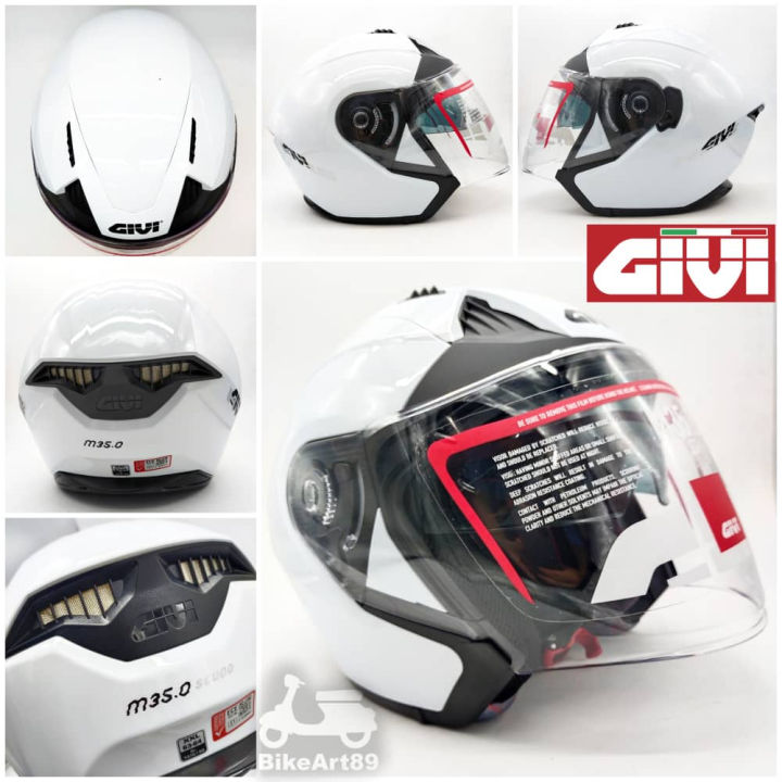 Givi Helmet M35.0 SCUDO Helmet Boleh Tukar Visor DOUBLE VISOR WITH GRAPHIC DESIGN & SOLID COLOUR ...