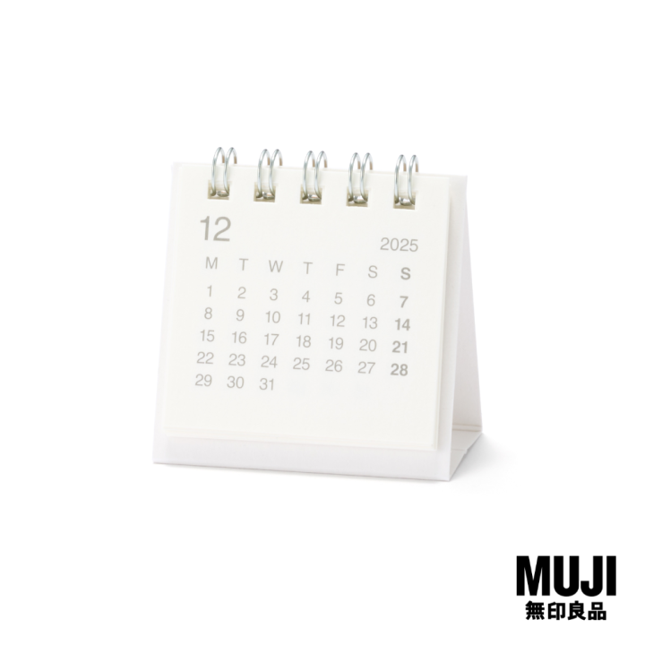 2026 มูจิ ปฏิทินตั้งโต๊ะมินิ - MUJI Desk Calendar M (14.5 x 20 cm ...
