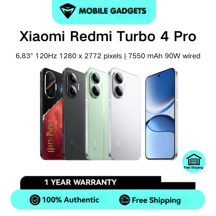 Xiaomi Redmi Turbo 4 Pro 5G Smartphone 6.83 inches 120Hz Snapdragon 8s Gen 4 Bluetooth 5.4 NFC ...