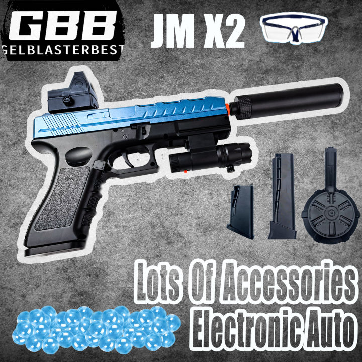 2023 JinMing Gel Blaster Toy Pistol good build quality JM X-2 Glock ...