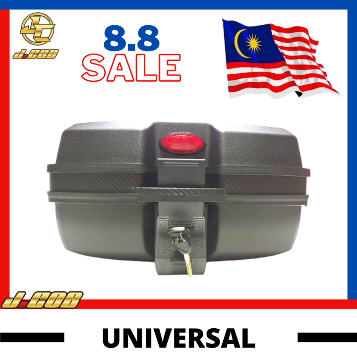 Top Box Premium Heavy Storage Box Motorcycle Motosikal 45L | Lazada