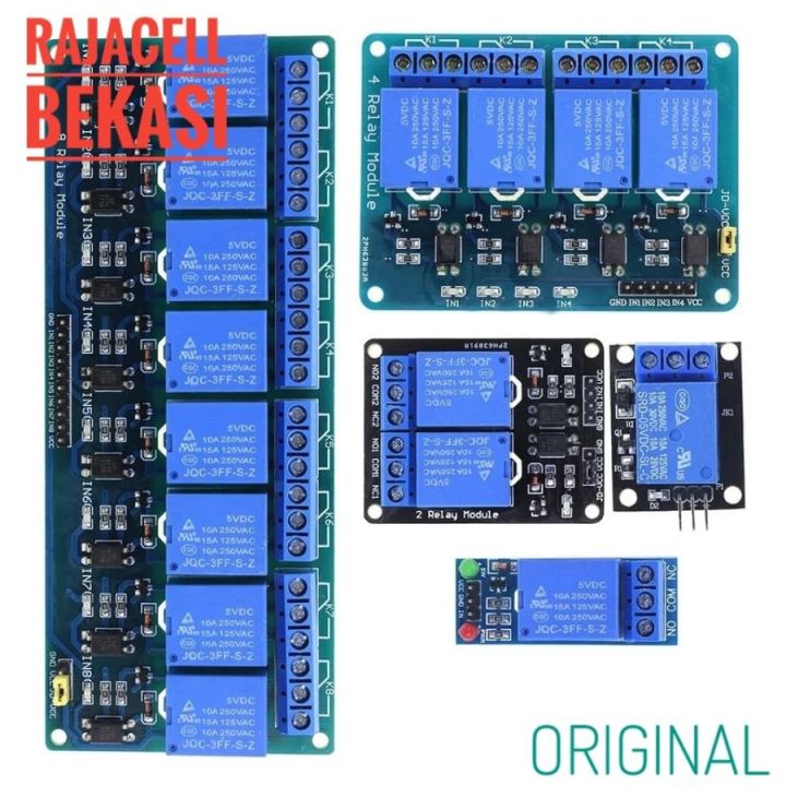 Hi-Quality Relay Module for Arduino 5V Low Trigger 1 2 4 8 Channel ...