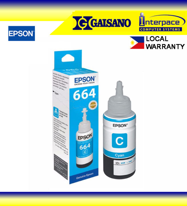 EPSON Original Refill Ink per piece(T6641 T6642 T6643 T6644) for L100 ...