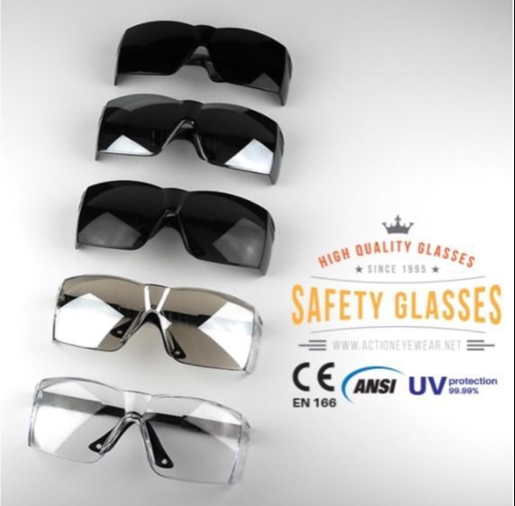 แว่นตานิรภัย แบรนด์ Action Eyewear รุ่น : 319 AF (กันฝ้า 100%) มีของแถม ...