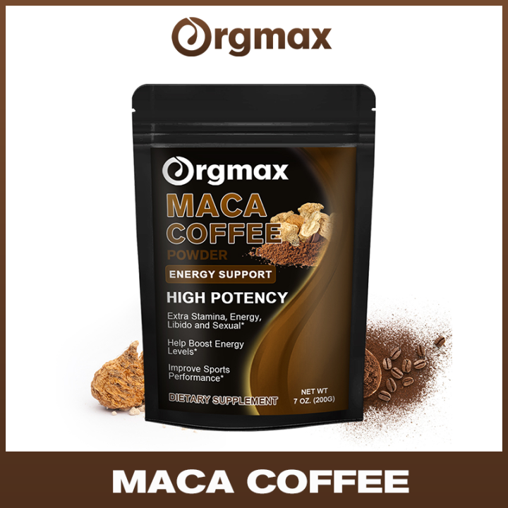 Orgmax Maca Coffee Energy ＆ Stamina Relieve Stress Improve Enhance ...