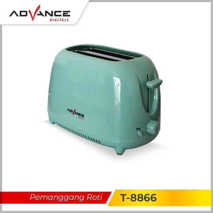 ADVANCE Pemanggang Roti Listrik Toaster Sandwich Otomatis Pop-up T8866 ...