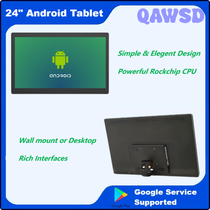 QAWSD Wall Mounted 4G+64G Memory 24 Inch Capacitive Touch Screen ...