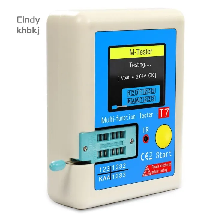 CINDYKHBKJ LCR-T7 Transistor Meter Full Color Display Multimeter ...