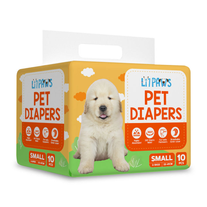 Lil Paws Thick Medium Pet Diapers 10’s per pack | Lazada PH