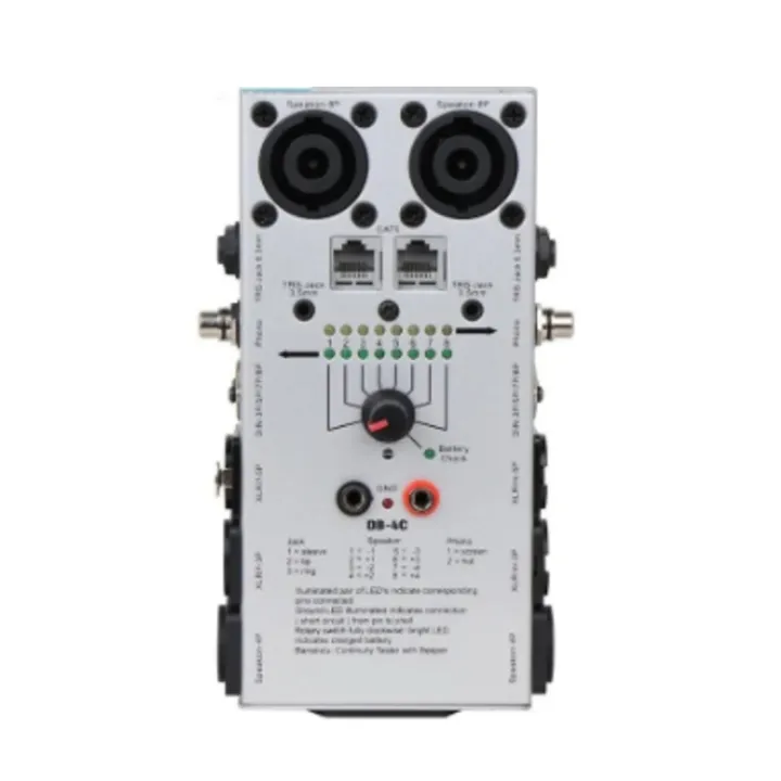 DB-4C Multi Audio Cable Tester TRS XLR Audio Network Cable Detector ...