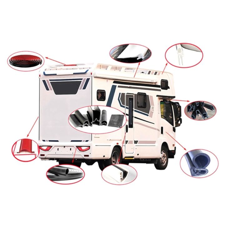 RV Caravan Roof Rainwater Gutter PVC Water Channel Easy Install ...