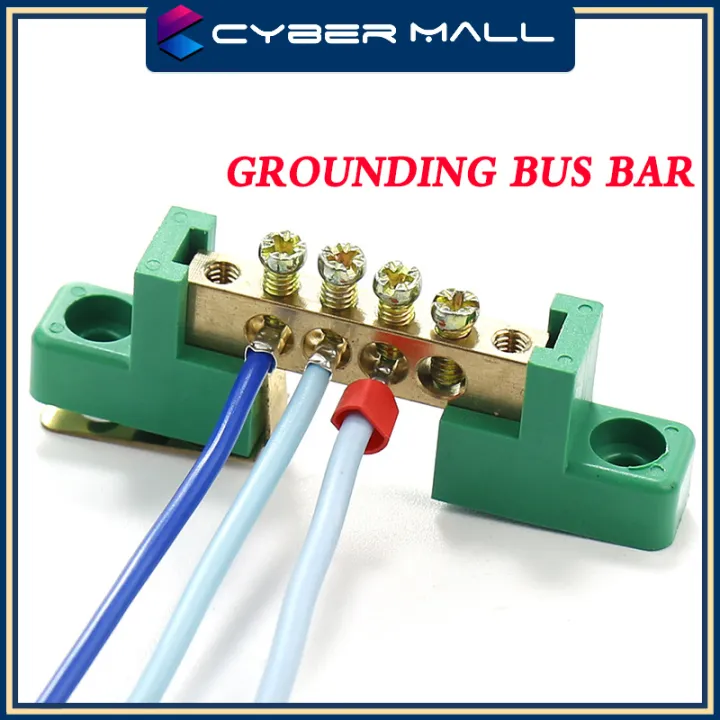 Grounding Bus Bar Grounding Terminal Bar Brass Grounding Bus Bar 6/8/12 ...