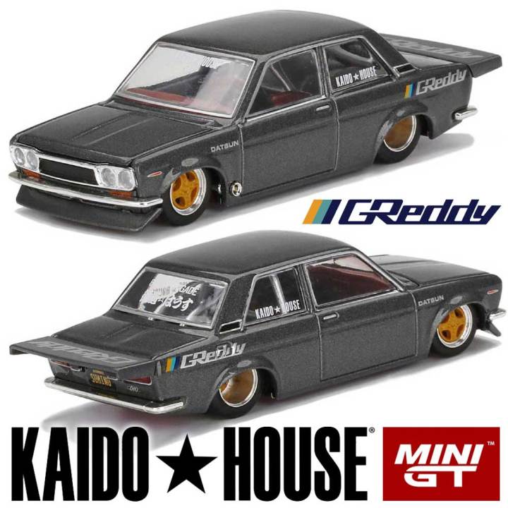 MINI GT KAIDO HOUSE DATSUN 510 PRO STREET GREDDY GRAY (017) | Lazada.co.th