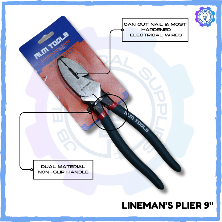 AIM Tools Lineman'n Plier 9" | Lazada PH