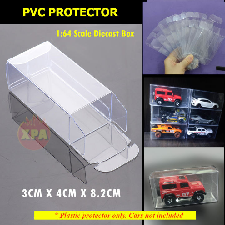 1:64 Scale Diecast Transparent Quality Display PVC Plastic box ...