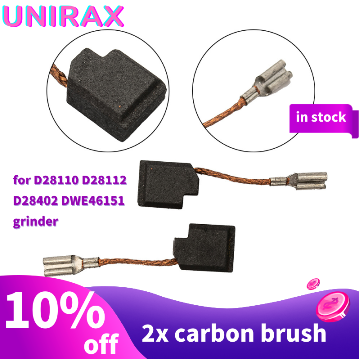 2x carbon brush replacement D28110 D28112 D28402 DWE46151 grinder ...