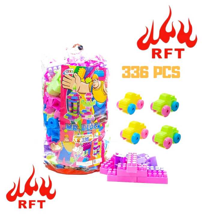MAINAN EDUKASI CREATIVE MR BLOCK BRICK BALOK SUSUN ISI 336 | Lazada ...