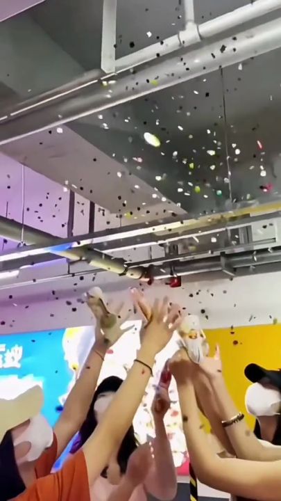 HiQueen 10pcs Confetti Cannon Poppers Automatic Inflatable Confetti ...