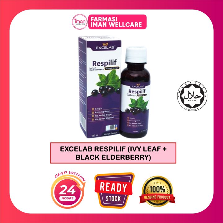 FARMASI IMAN WELLCARE | EXCELAB RESPILIF 120ML | RELIEVE SYMPTOMS OF ...