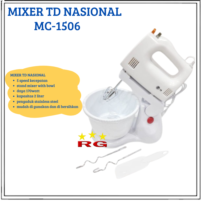 STAND MIXER TD NASIONAL MC-1506 | Lazada Indonesia
