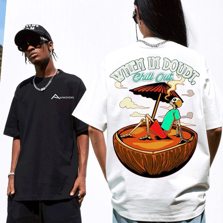 Korean version street t-shirt male and female students couple tops home ...