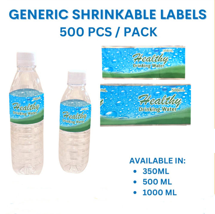NEW Shrinkable Labels For Pet Bottles (500 pcs/pack) | Lazada PH