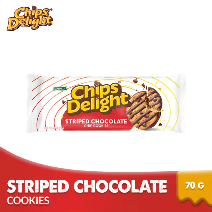 Chips Delight Striped Chocolate Chip Cookies 70g | Lazada PH