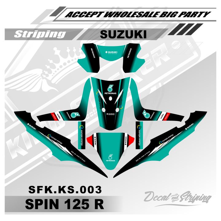Sticker Striping Decal Full Body Suzuki Spin 125 R - Striping Variasi ...
