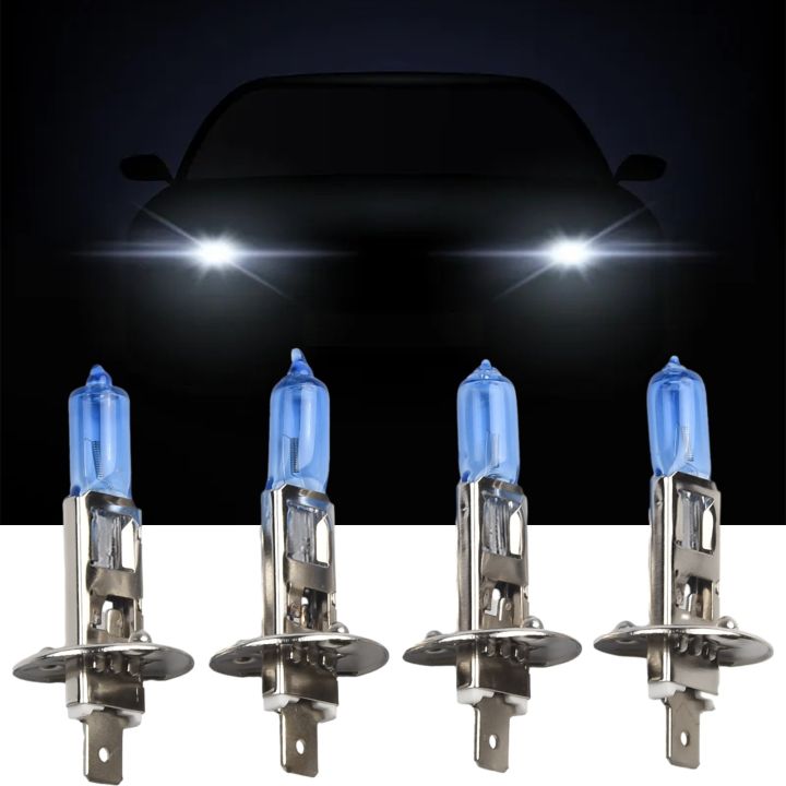 【Auto-parts】 Universal Compatibility 4X H1 Halogen Headlight Bulbs ...
