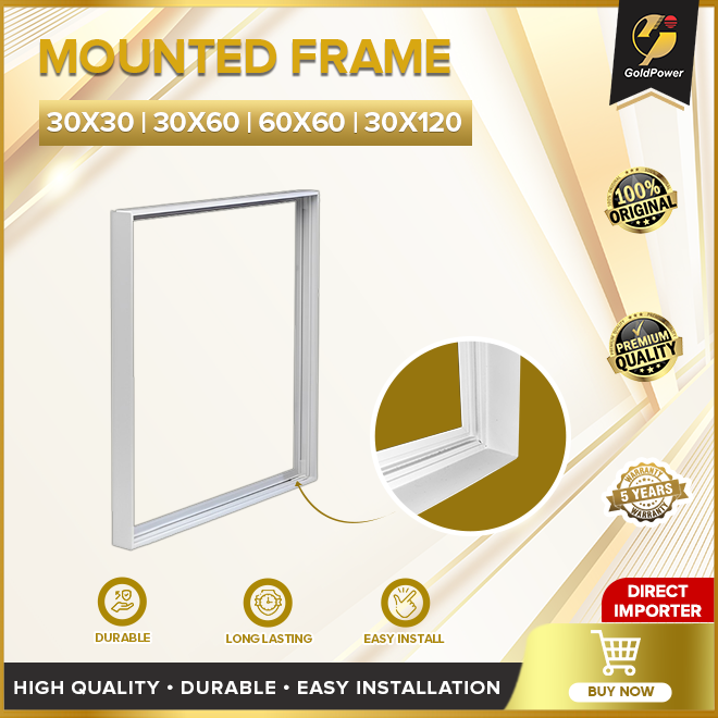 Surface Mount Frame for LED Flat Panel Light - Aluminum Surface ...