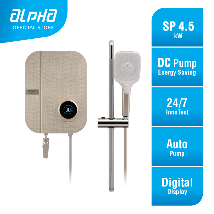 ALPHA - WES7/D-i LED Digital Screen Shower Instant Water Heater (DC ...