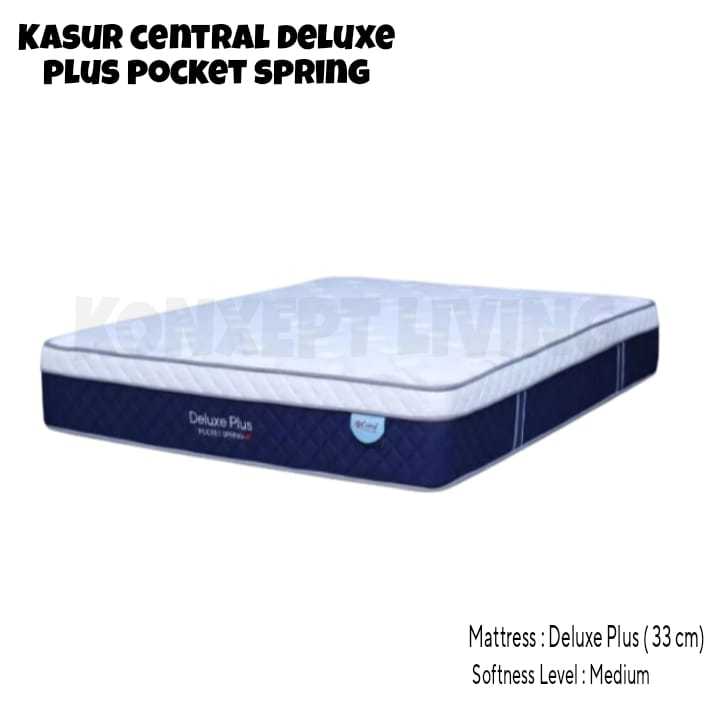 Kasur Spring Bed Central Springbed Deluxe Plus Pocket Plushtop Kasur ...