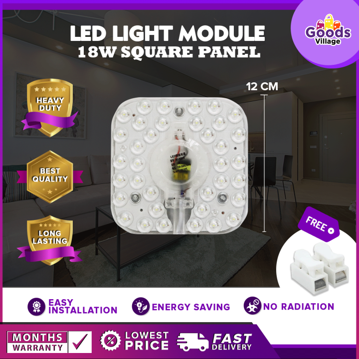 LED Light Source Module 18w - LED Ceiling Light Replacement - Square ...